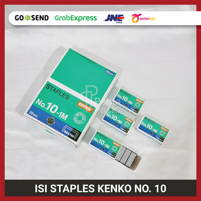 Jual Isi Staples Kenko No. 10 Ori / Refill Stapler No.10 Isi Stepler ...