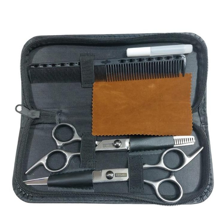 Jual SET GUNTING Potong Rambut KEMEI Salon Barber Lurus dan Sasak Tajam ...