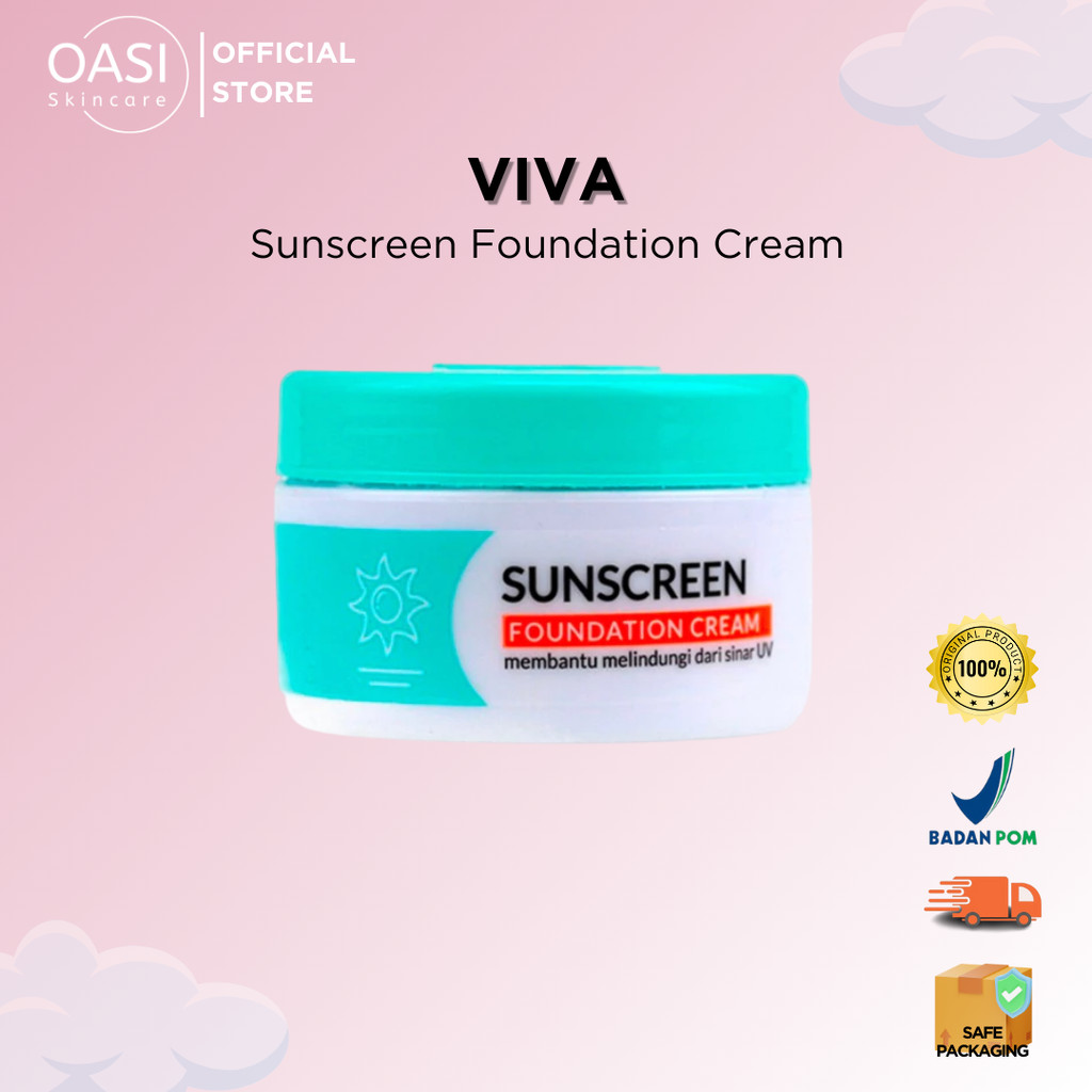 Jual Viva Sunscreen Foundation - UV FILTER (22 gr) | Shopee Indonesia