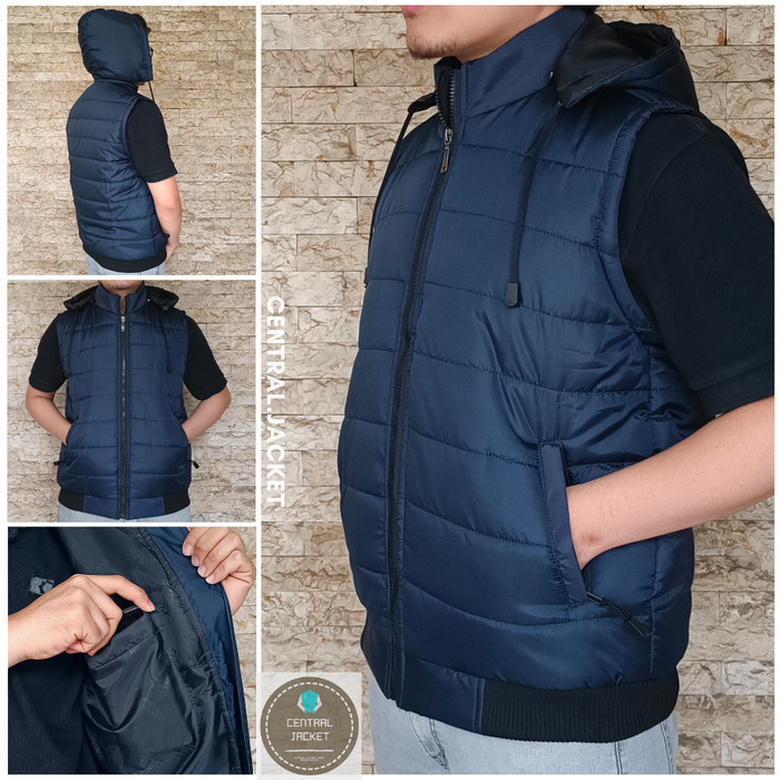 Jual Rompi Parasut Pria Hoodie Waterproof - Jaket Rompi Motor High ...