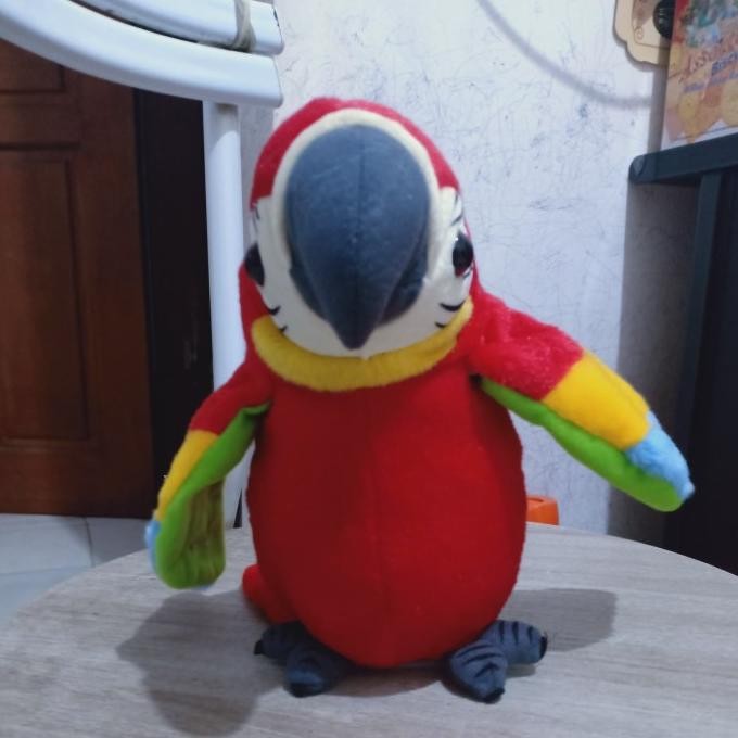 Jual Boneka burung beo Record n dancing/peniru suara sambil mengepak ...