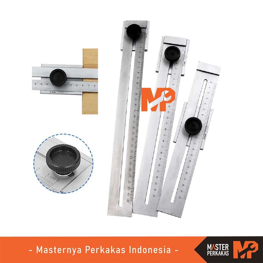 Jual MP Besi Penggaris Gage AI33 / Penanda Kayu Tool Marking ...