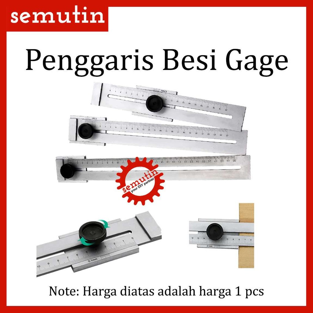 Jual Besi Penggaris Gage AI33 SM / Penanda Kayu Tool Marking ...