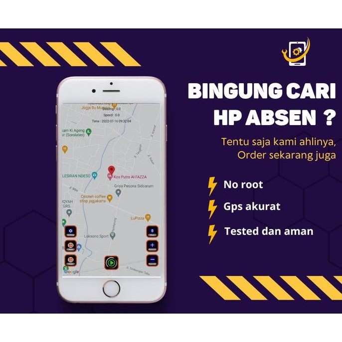 Jual HP ABSEN KANTOR PNS HP ABSEN JARAK JAUH FAKE GPS AMAN TESTED HP ...