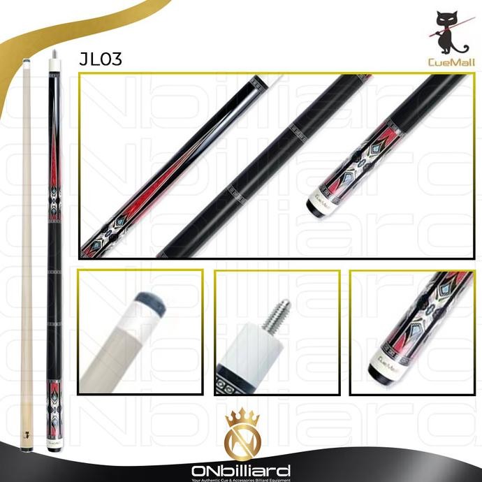 Jual BEBAS ONGKIR - CUEMALL JL Series Cue Stick Billiard Play 12.75mm ...