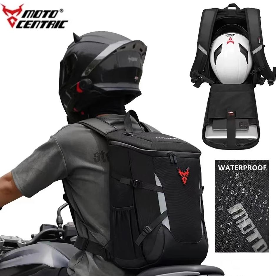 Jual motocentric 28l motorcycle backpack waterproof outdoor sports ...