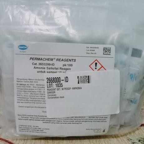 Jual Hach 2668000 Nitrogen Ammonia Reagent Set Salicylate Method 10ml ...
