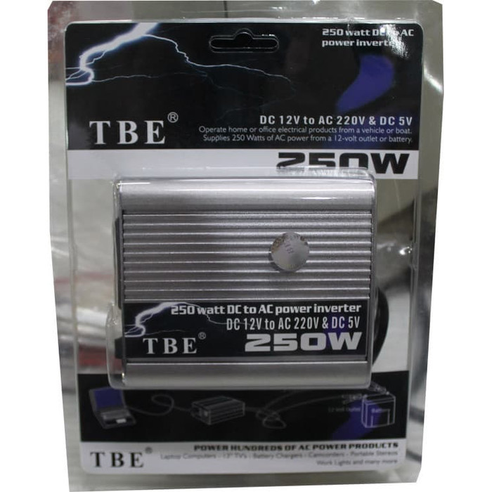 Jual Power Inverter TBE 250Watt 12V High Quality | Shopee Indonesia