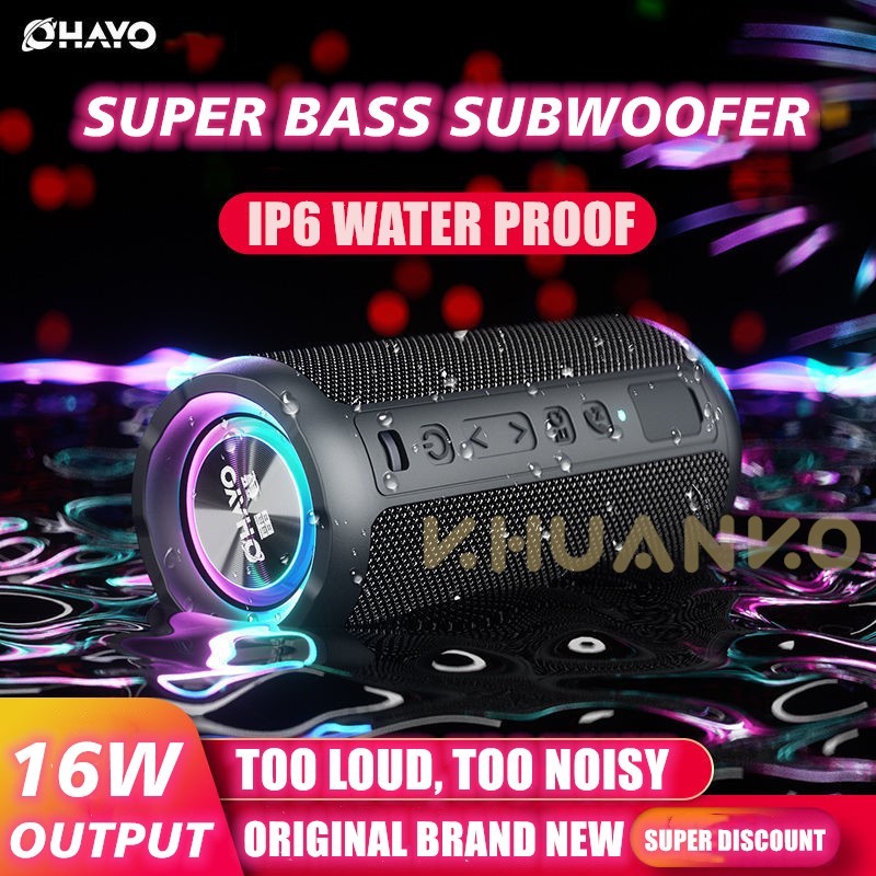 Jual Speaker Bluetooth OHAYO X10 Lampu Warna-warni Subwoofer Luar ...