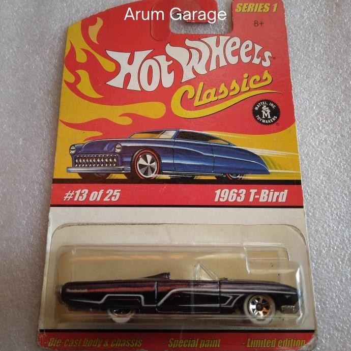 Jual Hot Wheels 1963 T-Bird. Ford Thunderbird. Card Classic Series 1 ...