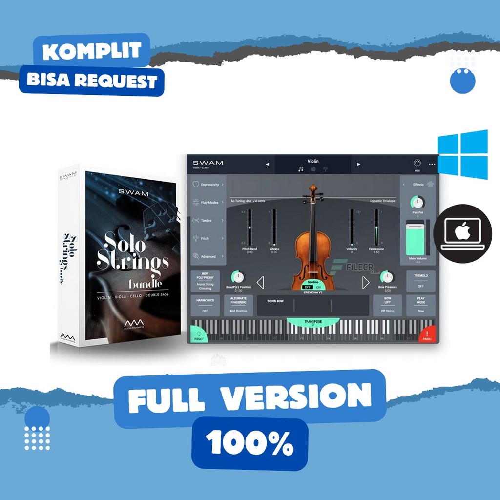Jual Audio Modeling SWAM Solo Strings Bundle v3.7.2.5169 | Shopee Indonesia