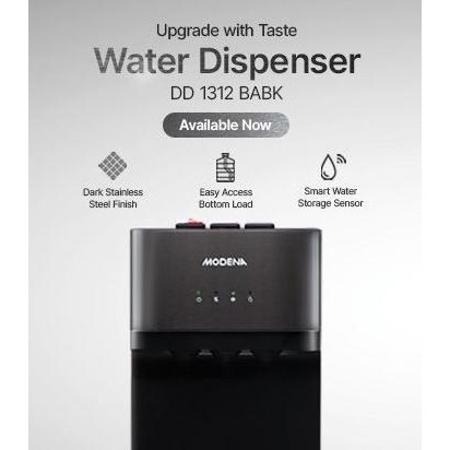 Jual Dispenser Galon Bawah Modena DD1312BABK Child Lock Button Water Dispenser Bottom Loading DD ...