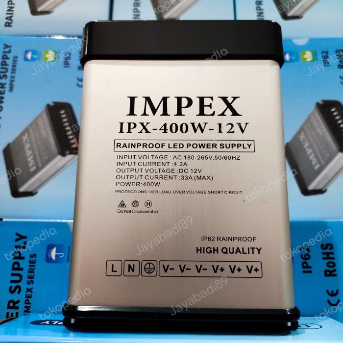 Jual power supply rain proof 12v 400W | Shopee Indonesia