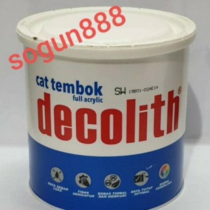 Jual HARGA DISC - Cat Tembok Decolith 5 kg warna Putih/Sws | Shopee ...