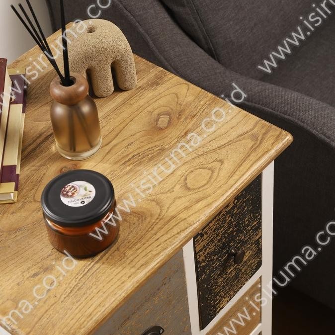 Jual Meja Samping Nakas Kayu Minimalis 5 Laci SONA Bed Side Table - Isiruma YS99 | Shopee Indonesia