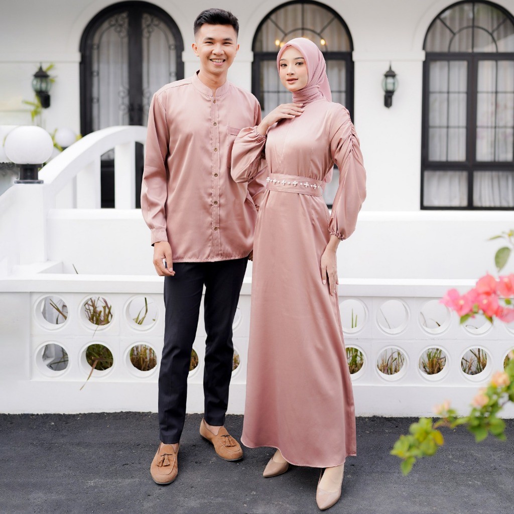Jual Games Kopel Gami Gamis Couple Dres Lebaran Drish Gmis Suami Istri Couple Baju Copel Lebaran ...