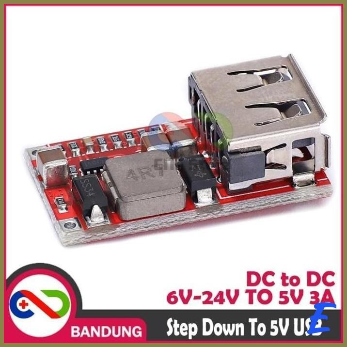 Jual | CN | STEP DOWN DC TO DC USB CONVERTER 6V-24V TO 5V 3A MODULE USB ...