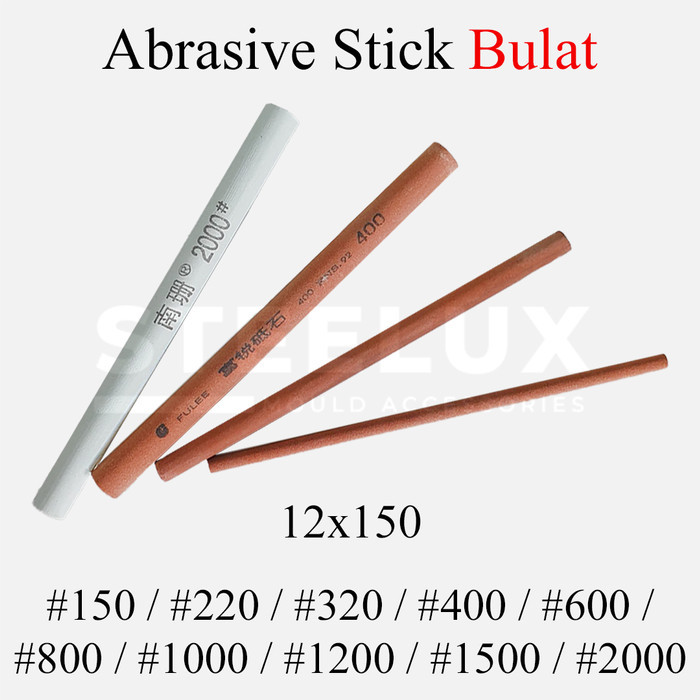 Jual Abrasive Stick Bulat 12x150 #150 #220 #320 #400 #600 #800 #1000 ...