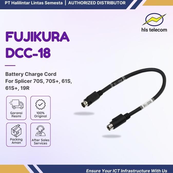 Jual Battery Charge Cord Fujikura Dcc-18 Kabel Adapter Splicer Original ...
