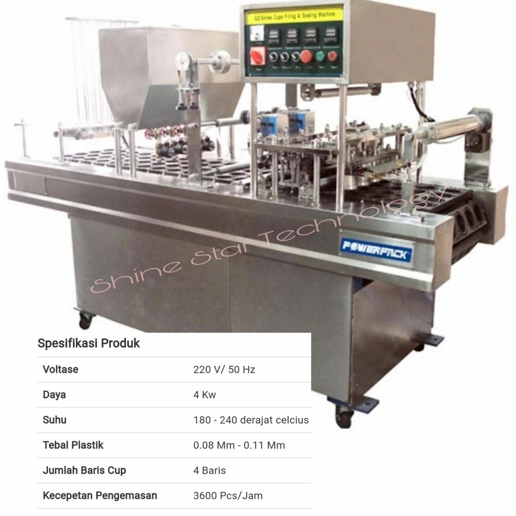 Jual Mesin AMDK Cup Filling 4 Line Otomatis Mesin Cup Filling Gelas ...