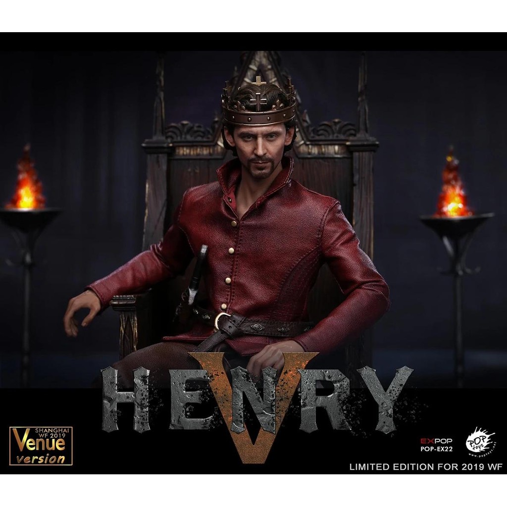 Jual poptoys 1/6 king of england - henry v tom hiddleston throne ...