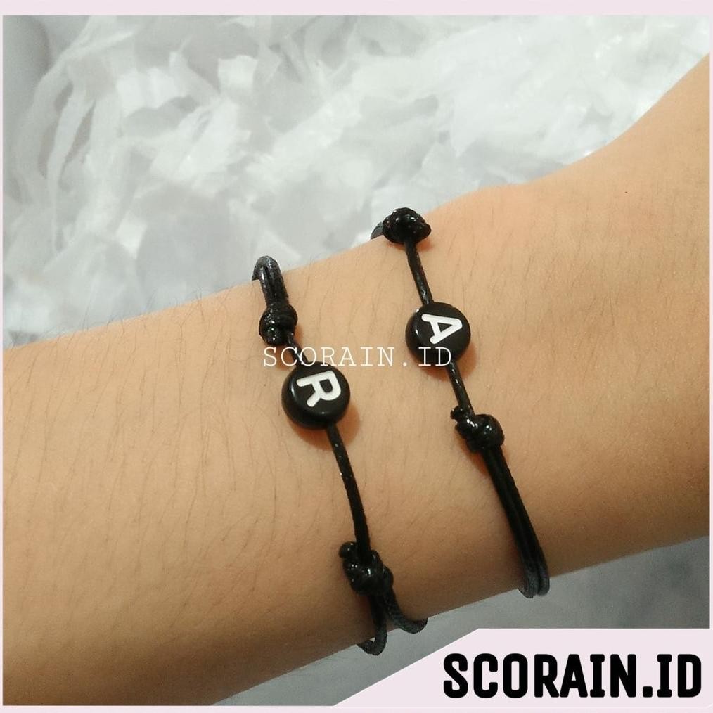 Jual TERMURAH!!!RR_ACCECORIS||[INSIAIL MANIK BULAT HITAM] GELANG TALI ...