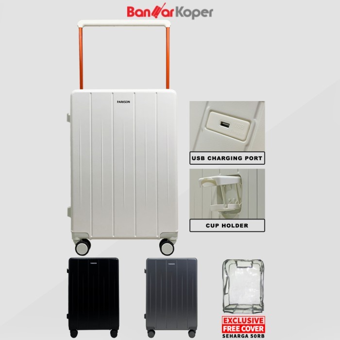 Jual Tas Koper Parkson T005 Koper 24 Inch USB Charging Port - Cup ...
