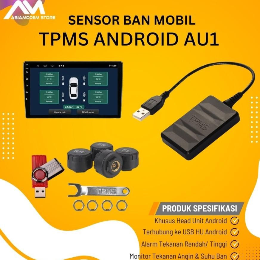 Jual Ele Tpms Untuk Headunit Android Usb Sensor Tekanan Angin Suhu Ban ...