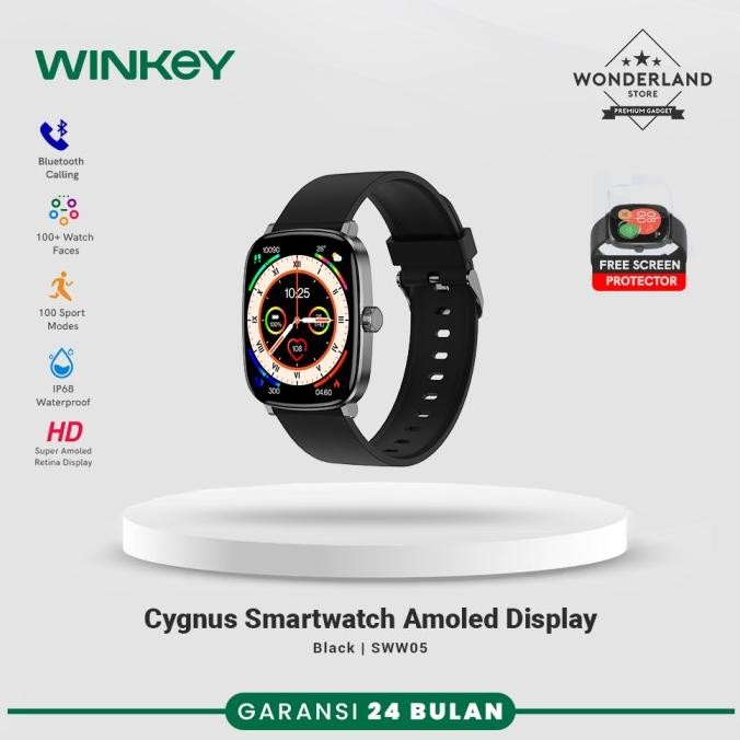 Jual HARGA DISKON Winkey Cygnus Smartwatch Amoled Retina Display IP68 ...