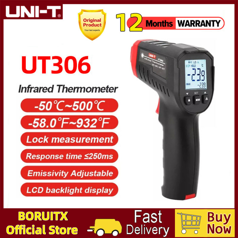 Jual 【Stok Siap】 UNI-T Meter Suhu Digital UT306S UT306C Industri Non ...