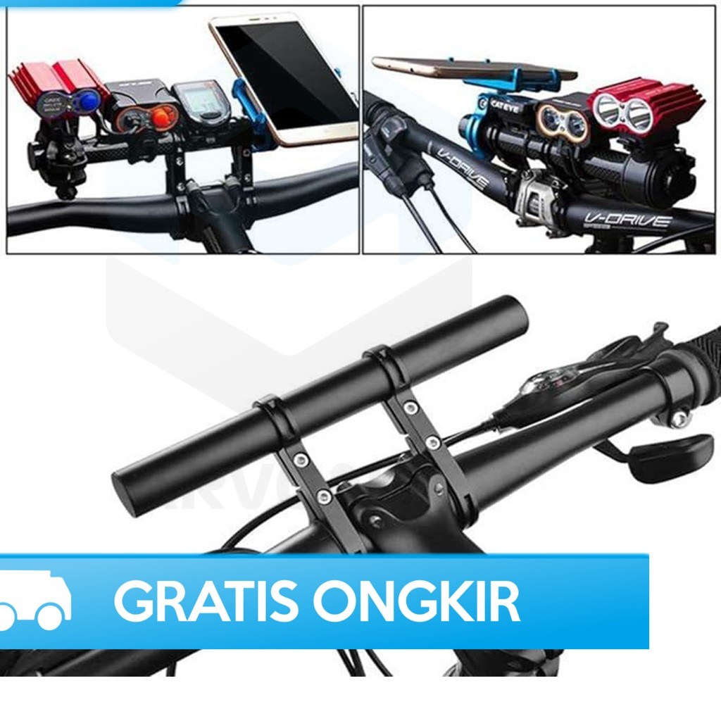 Jual STABILIZER STANG PENDEK EXSTENDER SEPEDA 30CM ALUMUNIUM HANDLEBAR ...