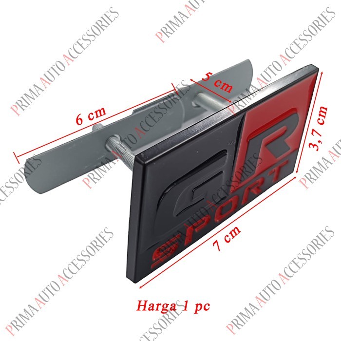 Jual EMBLEM MOBIL LOGO GR SPORT GRILL METAL HITAM | Shopee Indonesia
