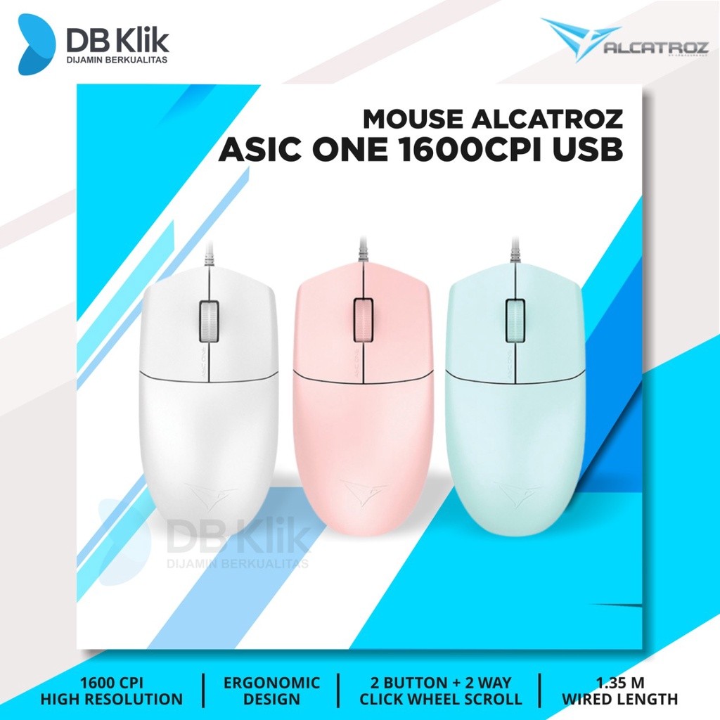 Jual Alcatroz Mouse Asic One Wired Usb 1600Cpi - Asic 1 Mouse | Shopee ...