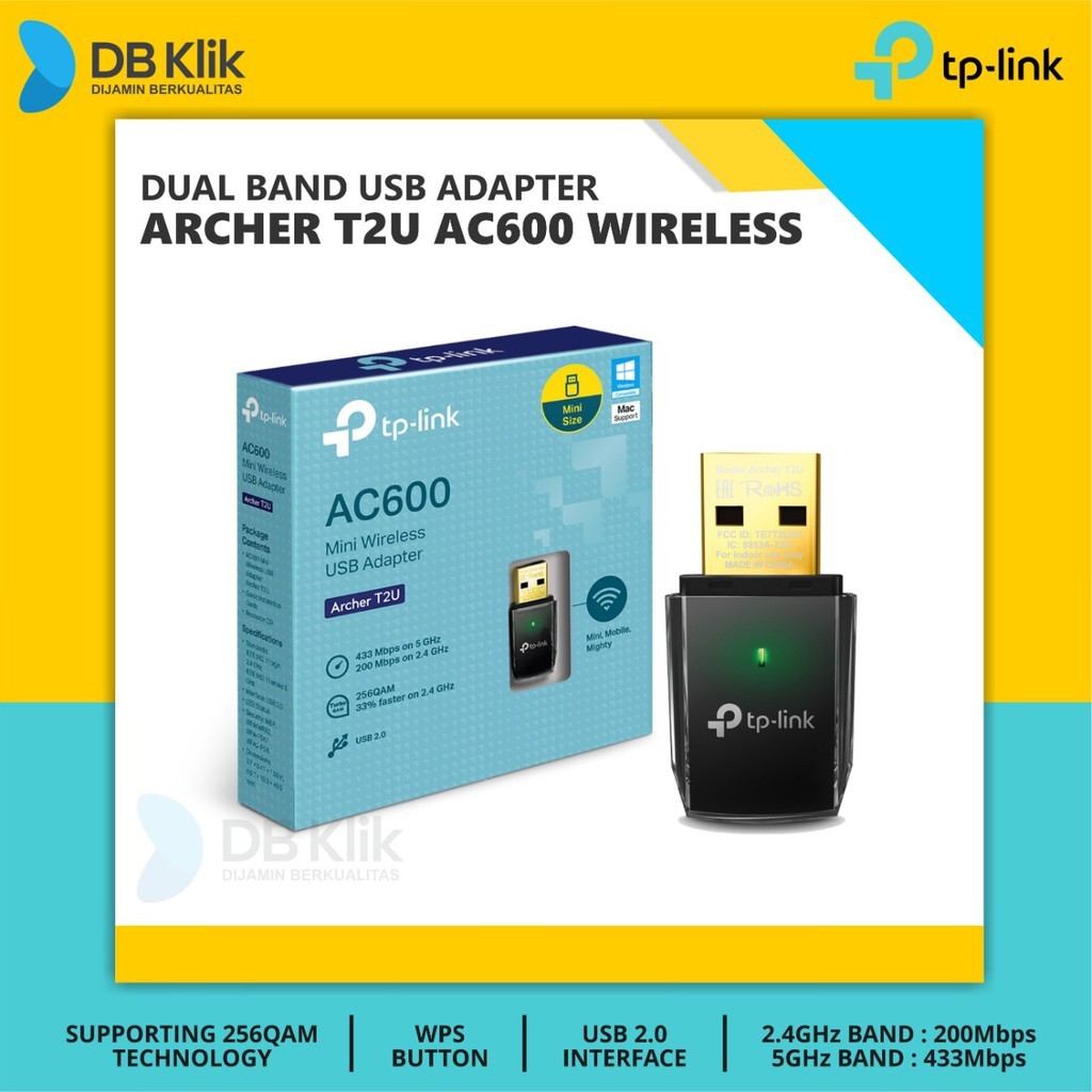 Jual Tp-Link Wireless Adapter Tp Link Archer T2U Ac600- Tplink Archer ...