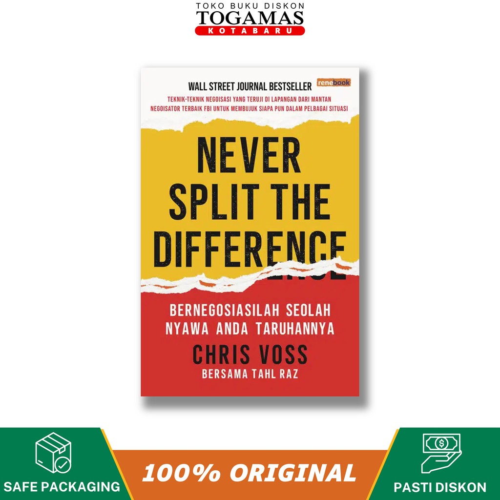 Jual Never Split The Difference Chris Voss Shopee Indonesia 9809