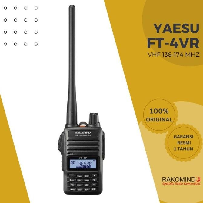 Jual Yaesu FT-4VR VHF (136 174MHz) 2 Meter FM Broadcast | Shopee Indonesia