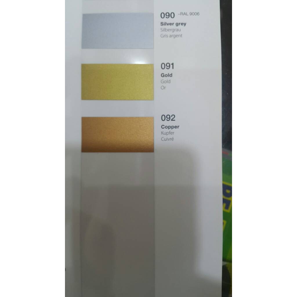 Jual Sticker Stiker Oracal 651 Doff Matt (Silver, Gold & Copper ...