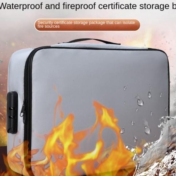 Jual STORAGE BOX TAS PENYIMPANAN DOKUMEN 3 LAYERS FIREPROOF WATERPROOF ...