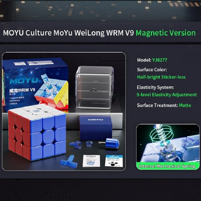 Jual HARGA DISC - Rubik Moyu Weilong WR M V9 WRM 3x3 Magnetic / Maglev ...