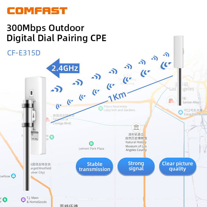 Jual COMFAST 1KM Point to Point Digital Jarak Jauh Outdoor CPE Wireless ...