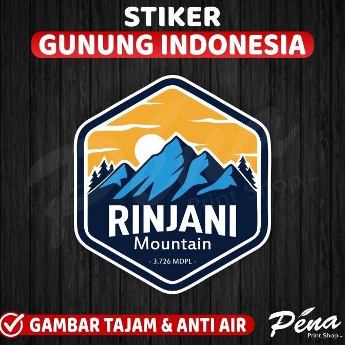 Jual Stiker Gunung Indonesia Mountain Survival Adventure Pendaki ...