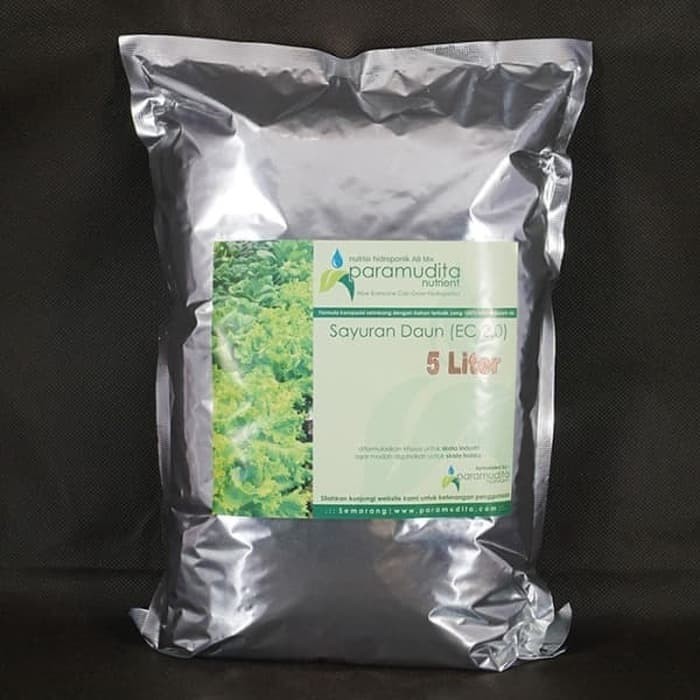 Jual Nutrisi Hidroponik AB Mix Sayur Daun - 5 Ltr Paramudita Nutrient ...