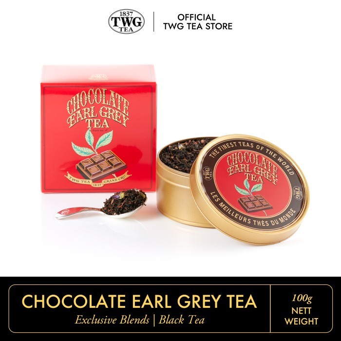 Jual TWG Tea Chocolate Earl Grey, Caviar Tin Tea, 100g | Shopee Indonesia