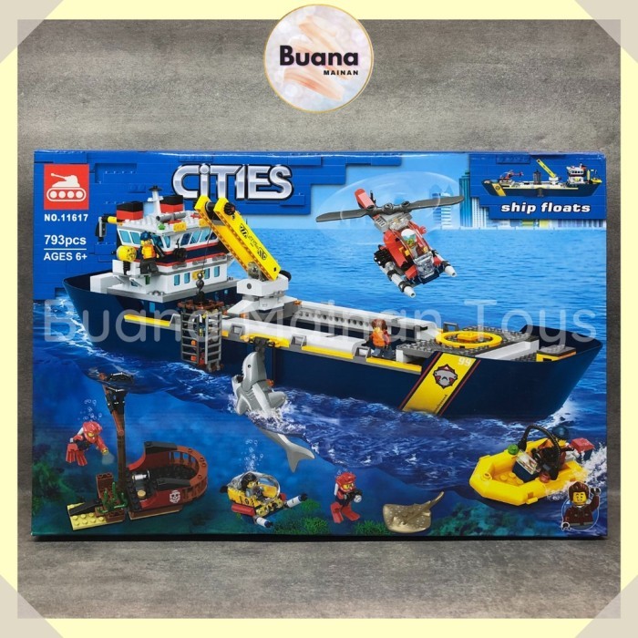 Jual Salee! BRICK CITIES OCEAN EXPLORER SHIP MAINAN EDUKASI ANAK SEA ...