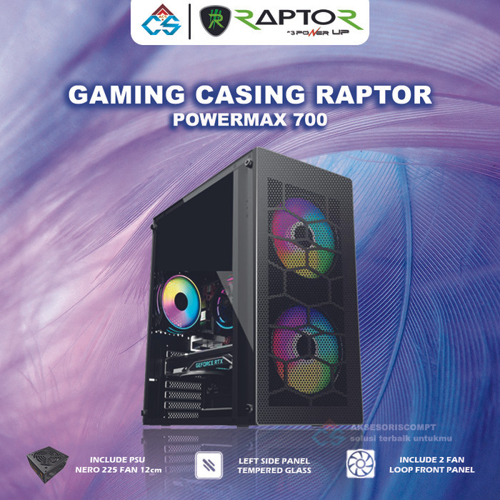 Jual NEW Casing Gaming RAPTOR POWERMAX 700 - Casing Gaming | Shopee ...