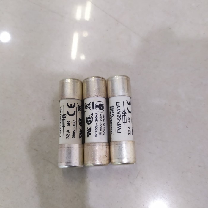 Jual Fuse Bussmann Fwp-32A14Fi Ferrule Ceramic Fuse 32A 690Vac 14X51Mm ...