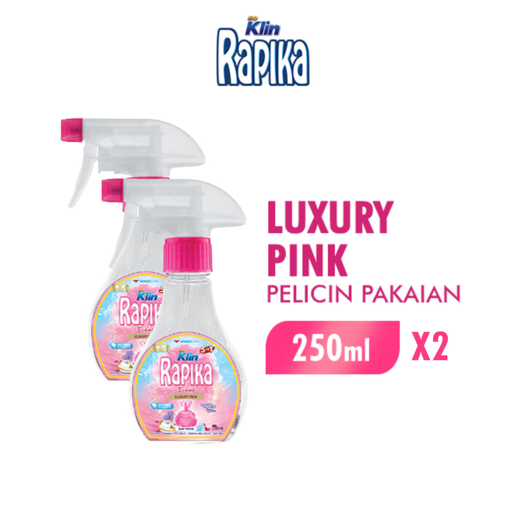 Jual Rapika Biang Pewangi Pakaian Pink Luxury Pink Spray 250ml x 2 pcs | Shopee Indonesia