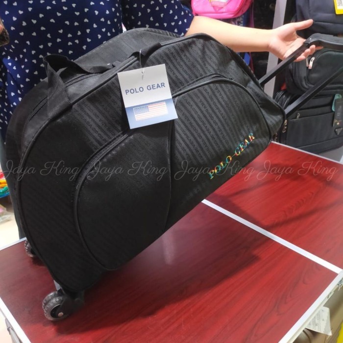 Jual HARGA DISC - Travel Bag Trolley POLO GEAR Tas Pakaian Roda 2 Ganda ...