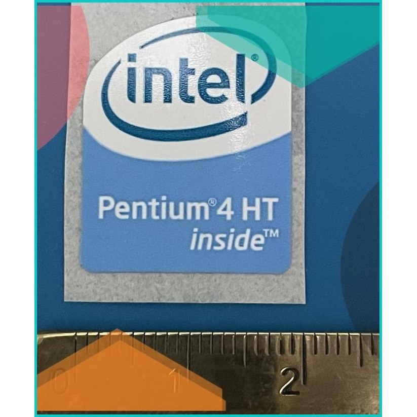 Jual Sticker stiker logo intel Pentium 4 HT gen2 Ukuran besar 11OKTZ4 ...