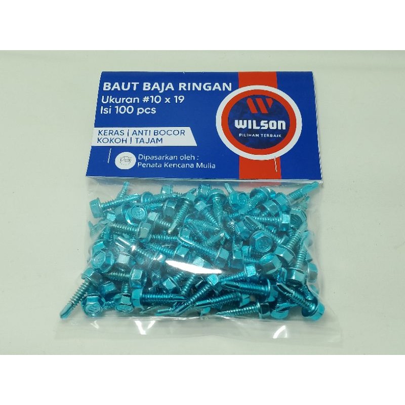 Jual WILSON Baut Baja Ringan SDS+Karet Ukuran (10 x 19) Isi 100 Pcs ...